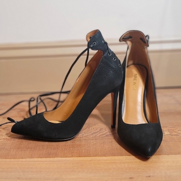 Nine West | Shoes | Nine West Ebba Pumps Lace Up Heels | Poshmark